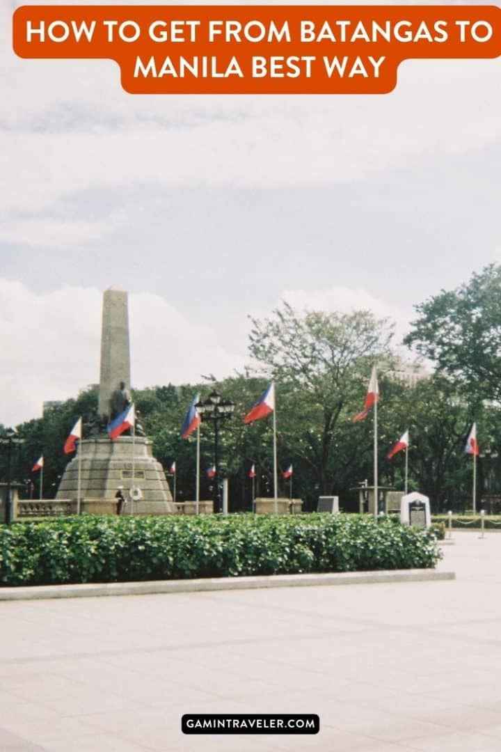 How to get from Batangas to Manila Best Way